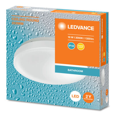 Ledvance 255mm 18W 830 IP44 EUE Yuvarlak Sıvaüstü Tavan Armatür