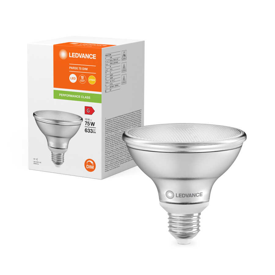 Ledvance PAR30 10W E27 2700K Dimli LED Spot | 75W Eşdeğeri CRI 90