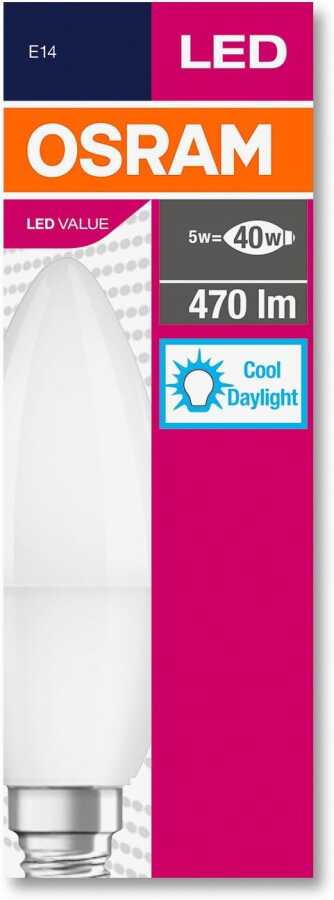 OSRAM Value Clb40 5.5W 6500K E14 LED Ampul